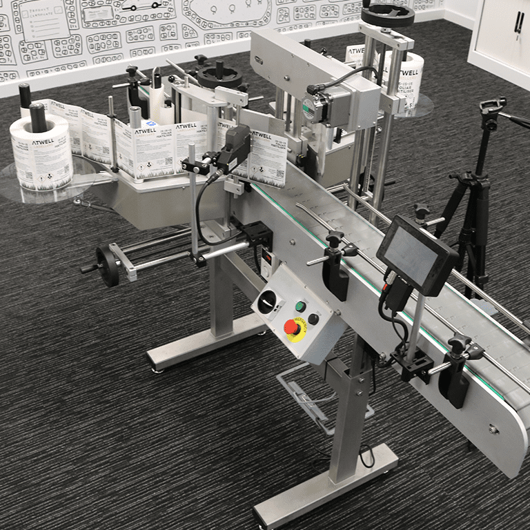 Front and Back Applicator | Label Applicator Machinery | Atwell Labellers